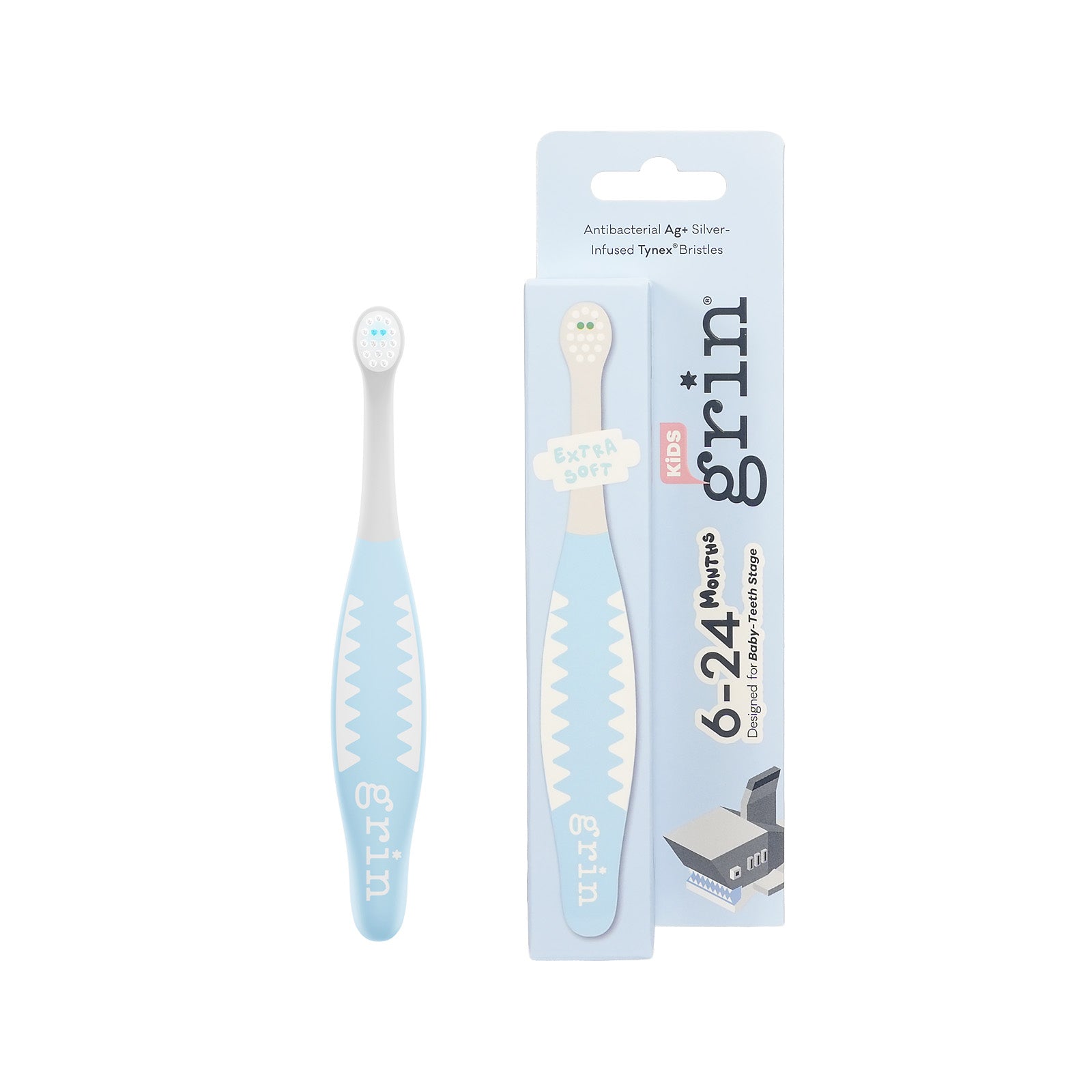 Grin Kids Milky Start Toothbrush for 6-24 Months – Grin Natural Products