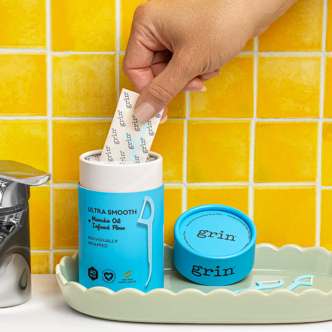 Ultra Smooth 100% Recycled Adults Floss Picks 40pk – Grin Natural Products